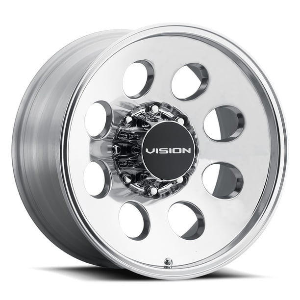 17.5x6.75 Vision 56VT Midway Trailer Polished Wheel 8x6.5 (-16mm ...