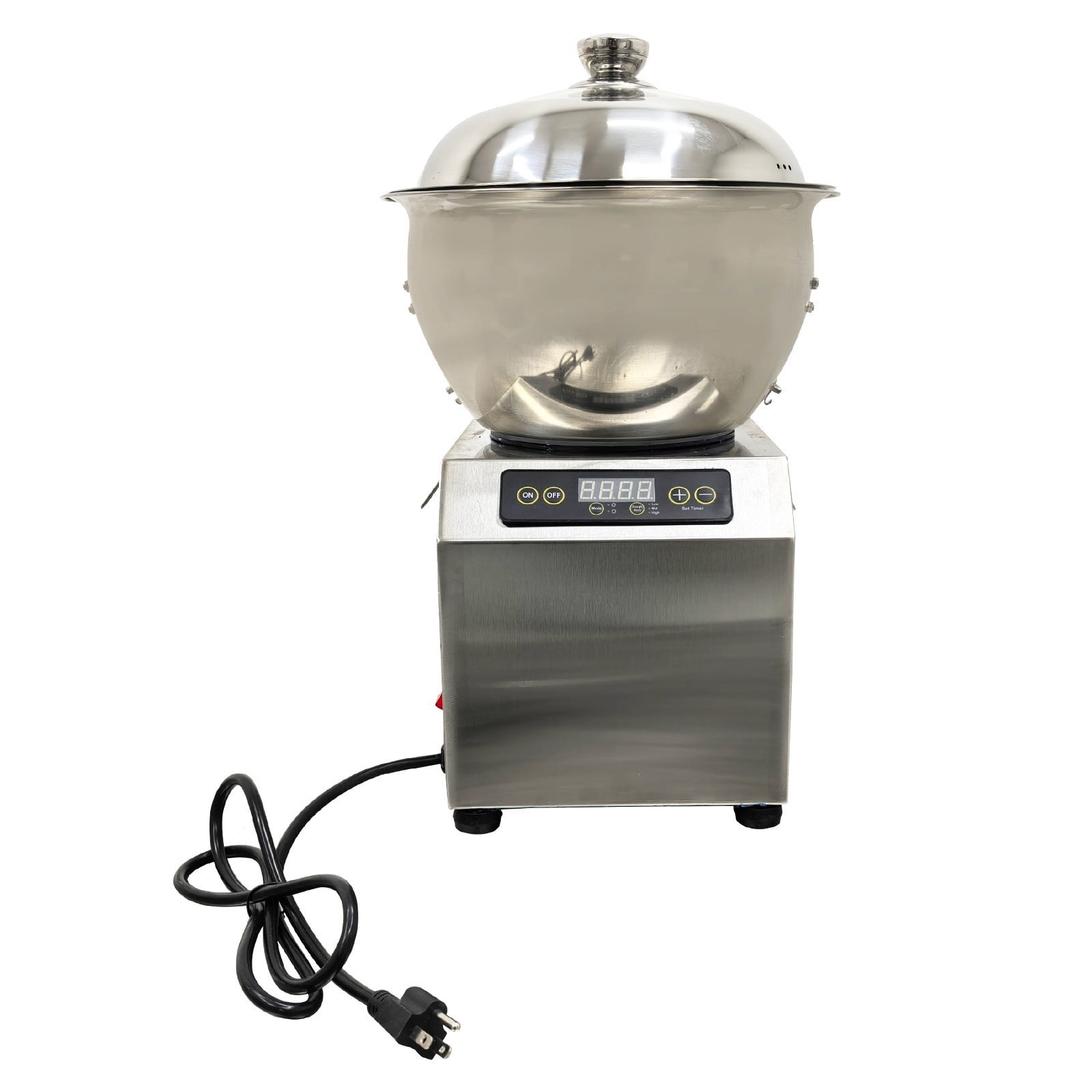 17.6 Lbs Electric Detachable Basin Type Dough Mixer with Bidirectional ...