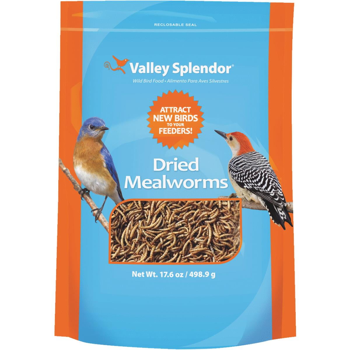 17.6 Oz. Dried Mealworms, PartNo 9345, by Red River Commod, Single Unit ...