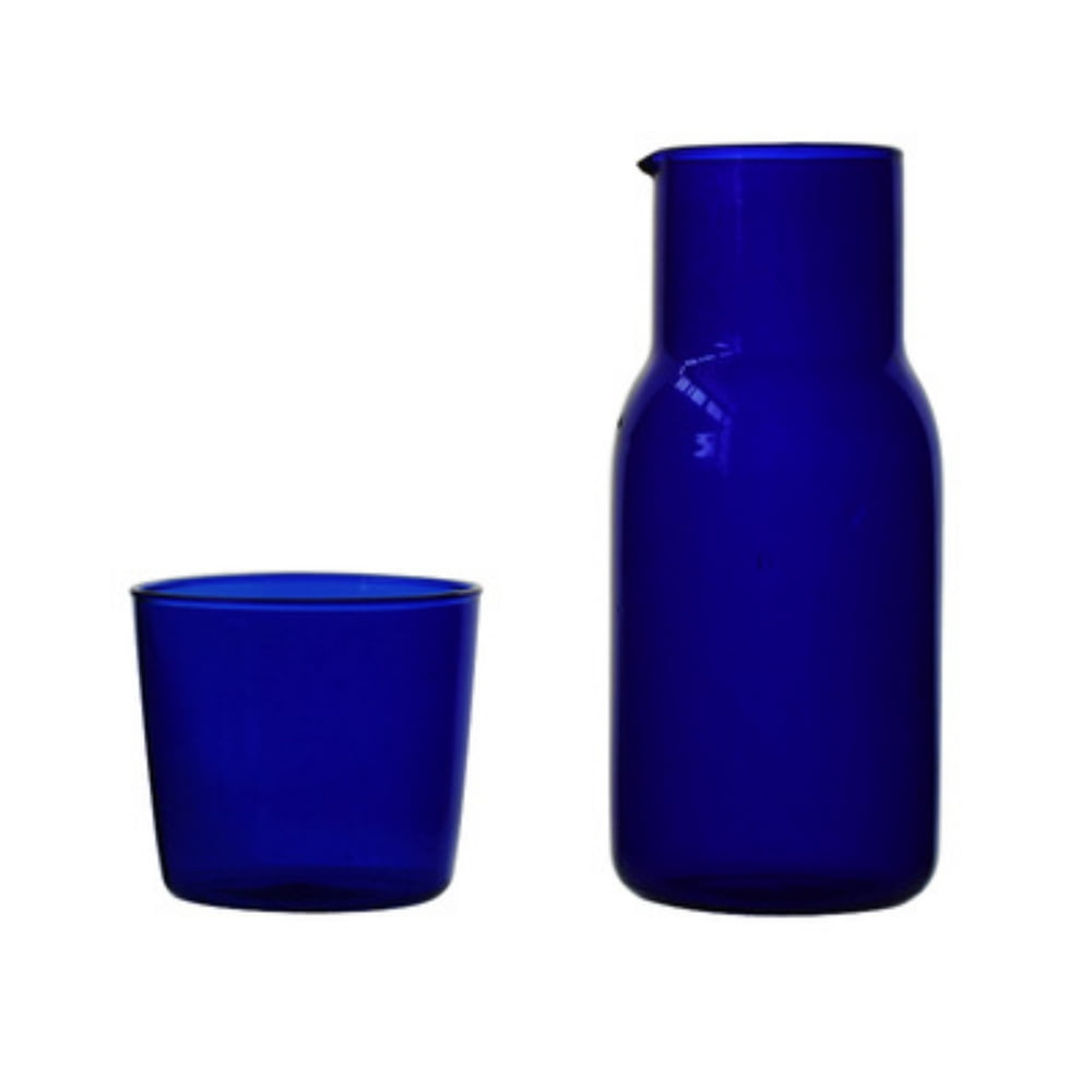17.6oz Mini Glass Carafes with Lids,Beverage Pitcher,For Water,Wine ...
