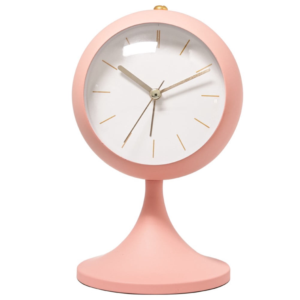 17.7*11*10Cm Alarm Clock Metal Paint Frosted Shell Nighttime Use Non ...
