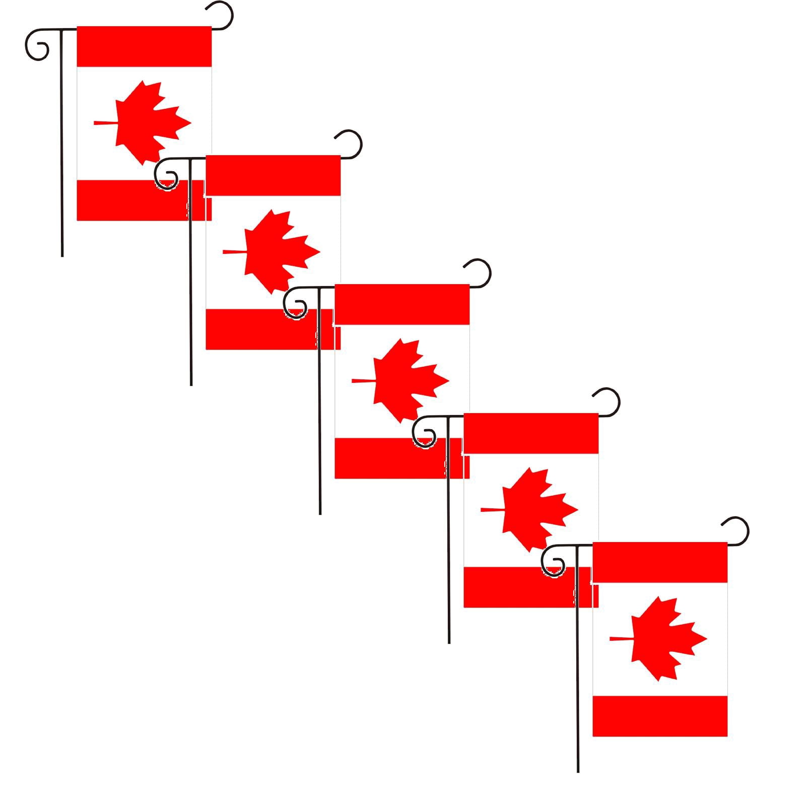 17.7*11.8'' Canadian Garden Flags for Outside Small Patriotic Canada ...
