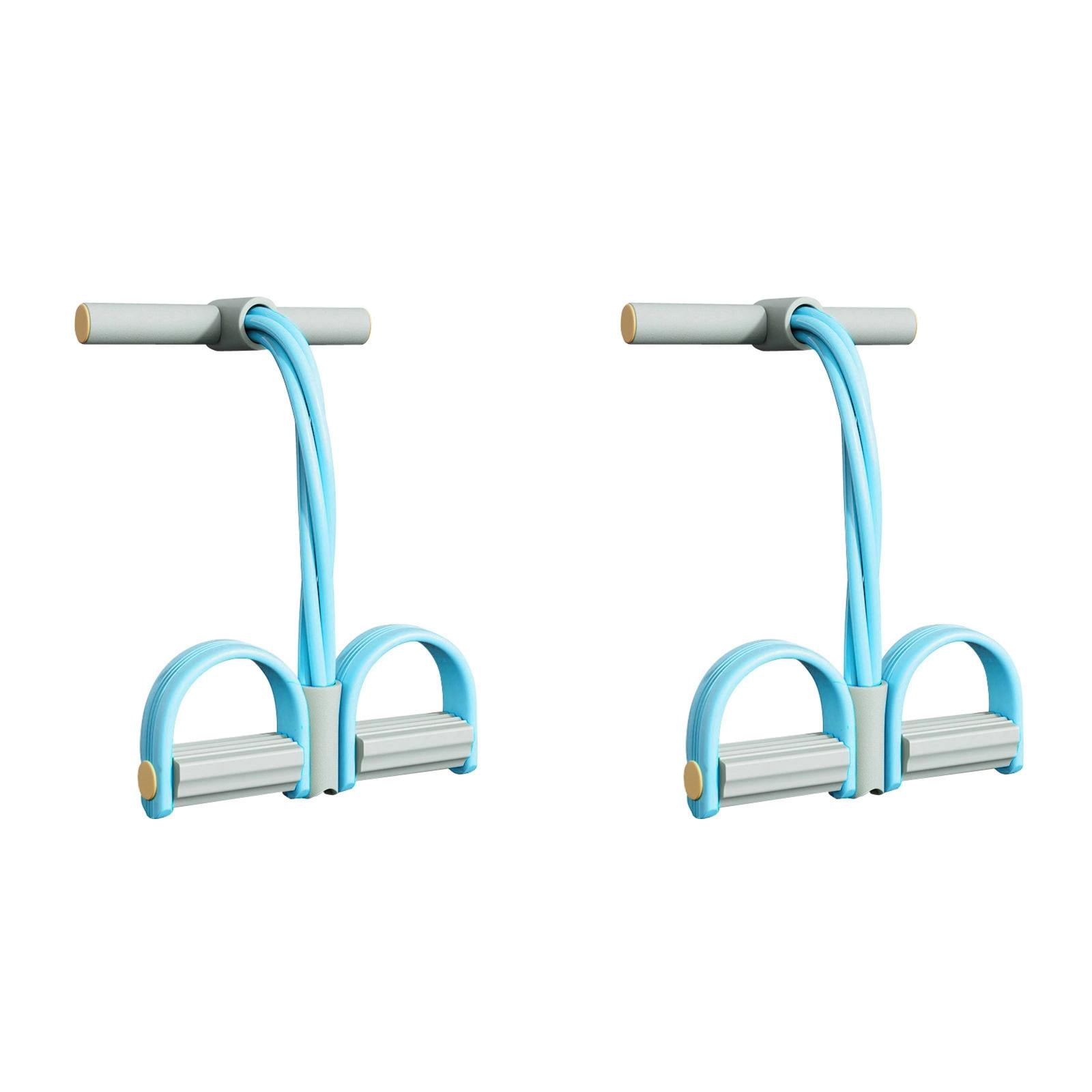 17.7 Inch Multifunction Pedal Resistance Band with Handle, 8 Tube Foot ...