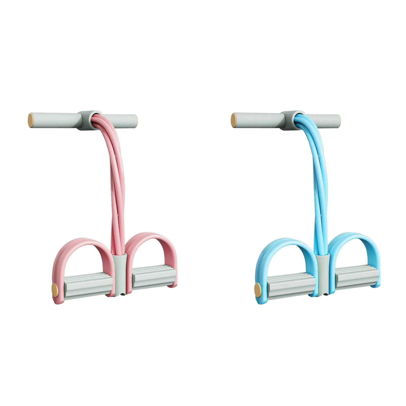 17.7 Inch Multifunction Pedal Resistance Band with Handle, 8 Tube Foot ...