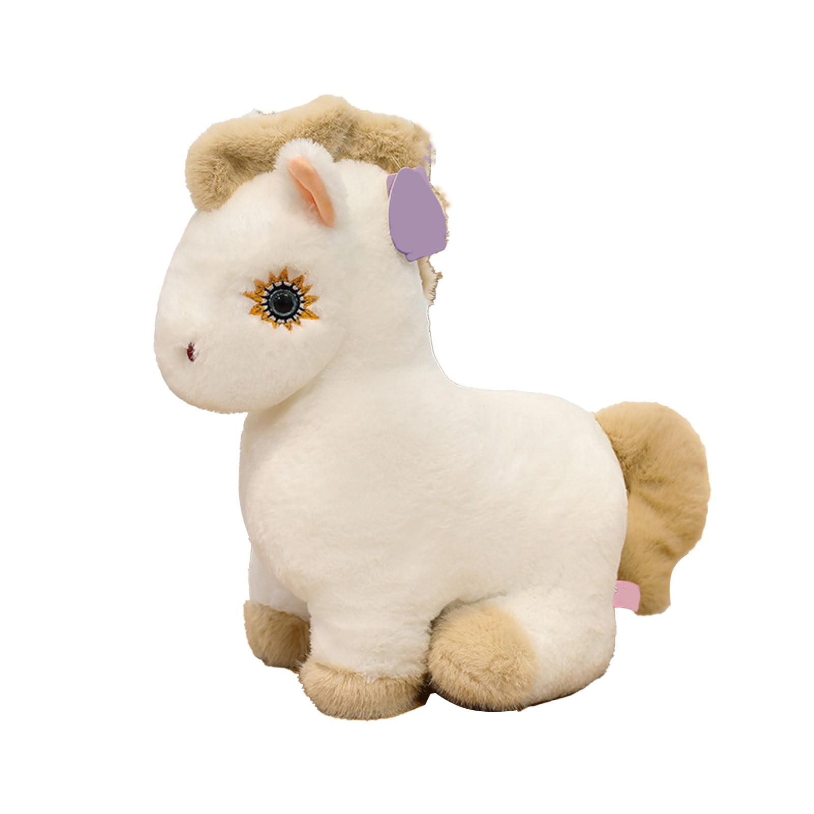 17.7" White Horse Plush Toy – Soft Horse Stuffed Animal Plush Pillow ...