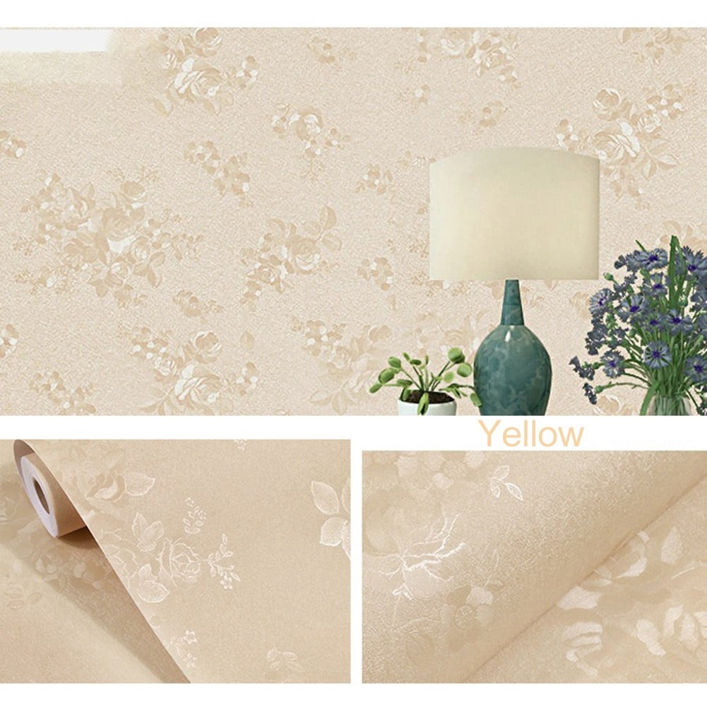 17.7"x393" Floral Peel and Stick Wallpaper,Flower Leaf Removable Self ...