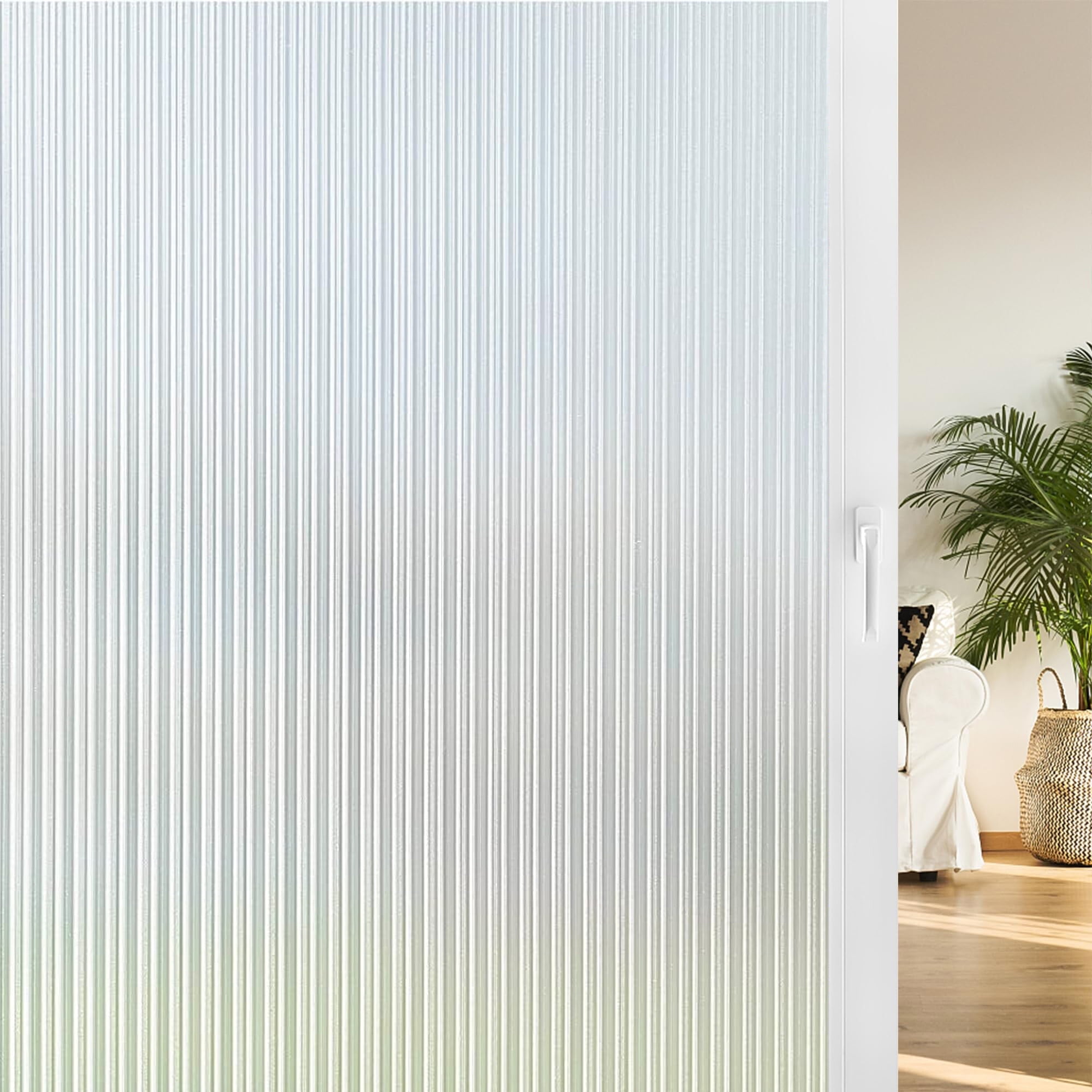 17.7"x78.7"Reeded Glass Window Privacy Film with Installation Tools ...