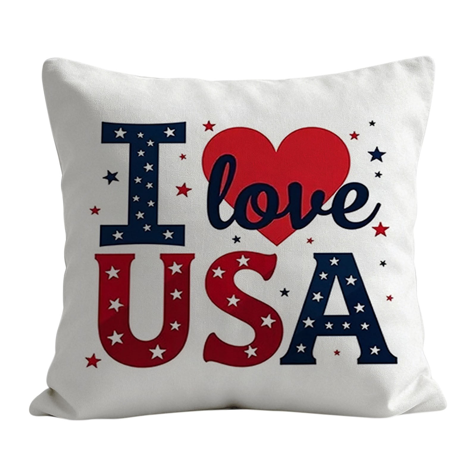 17.72Inch Independence Day Cushion Case, Classic Star Flag Patriotic ...