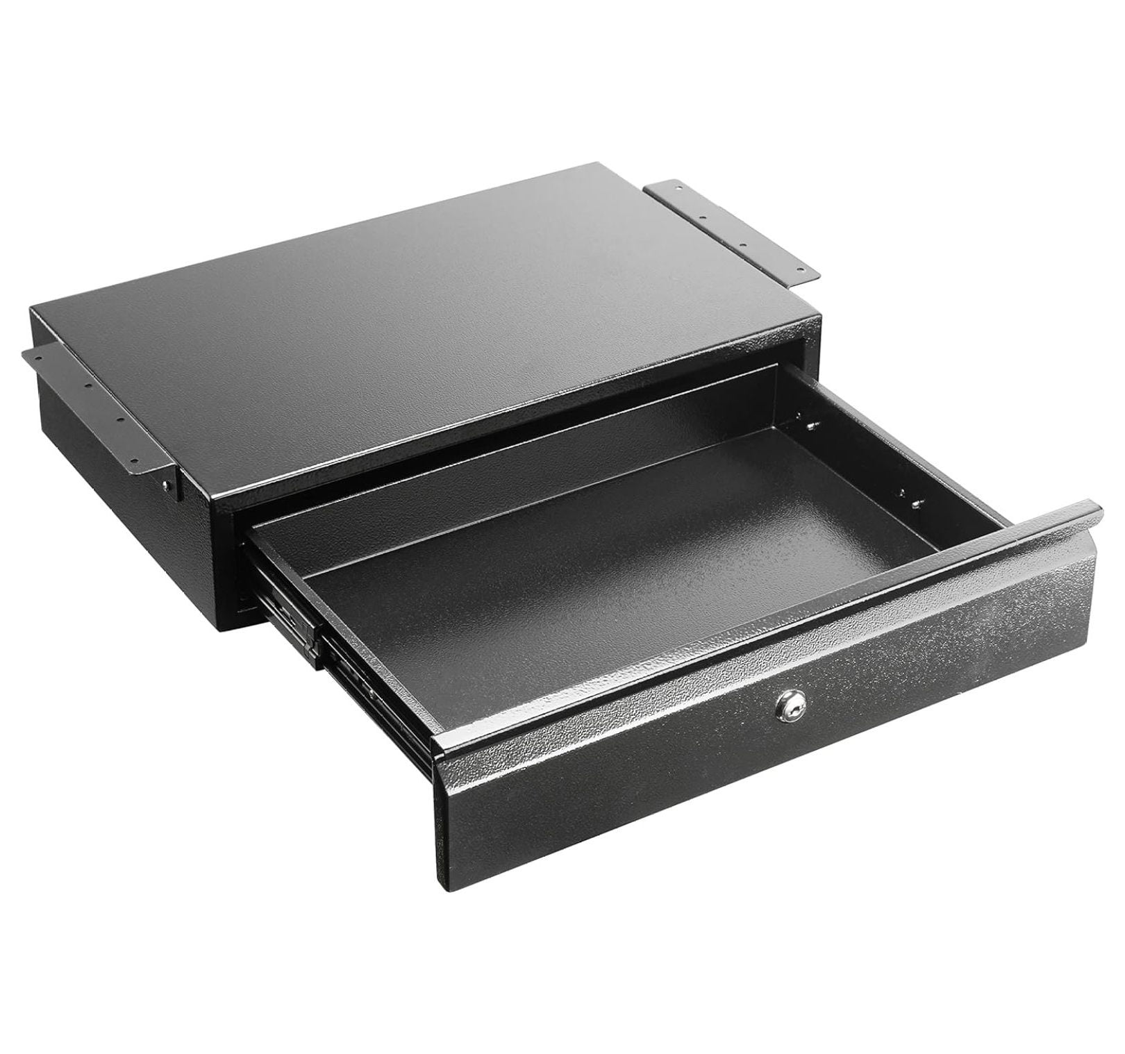 17.75-Inch Steel Under Desk Drawer with Lock and Keys - Lockable and ...