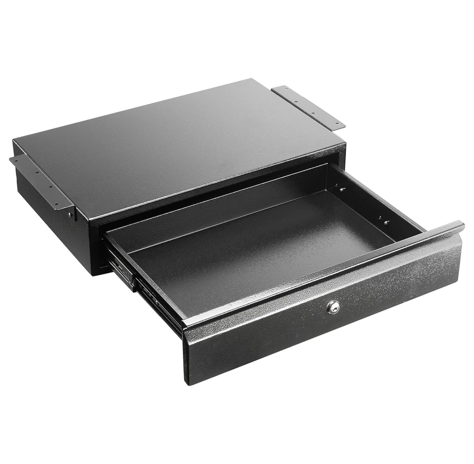 17.75-Inch Steel Under Desk Drawer with Lock and Keys - Lockable and ...