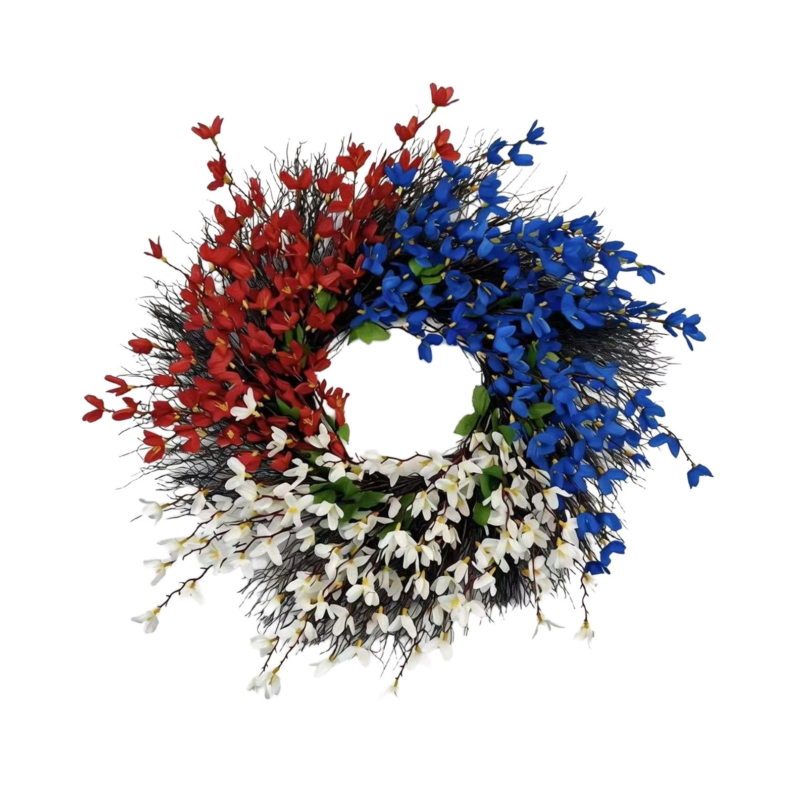 17.7In Garland Patriotic Red White and Blue Decor for Independence Day ...