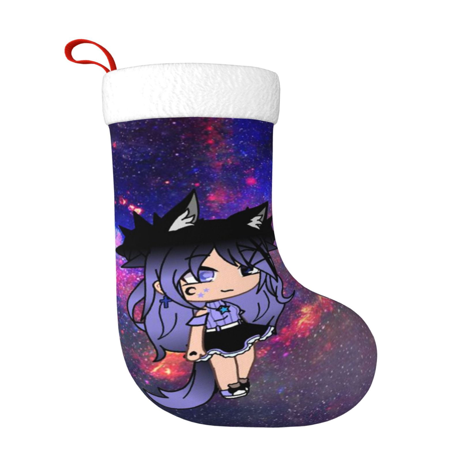 17.7in Galaxy Gacha Life Christmas Stockings Xmas Stocking For Family ...