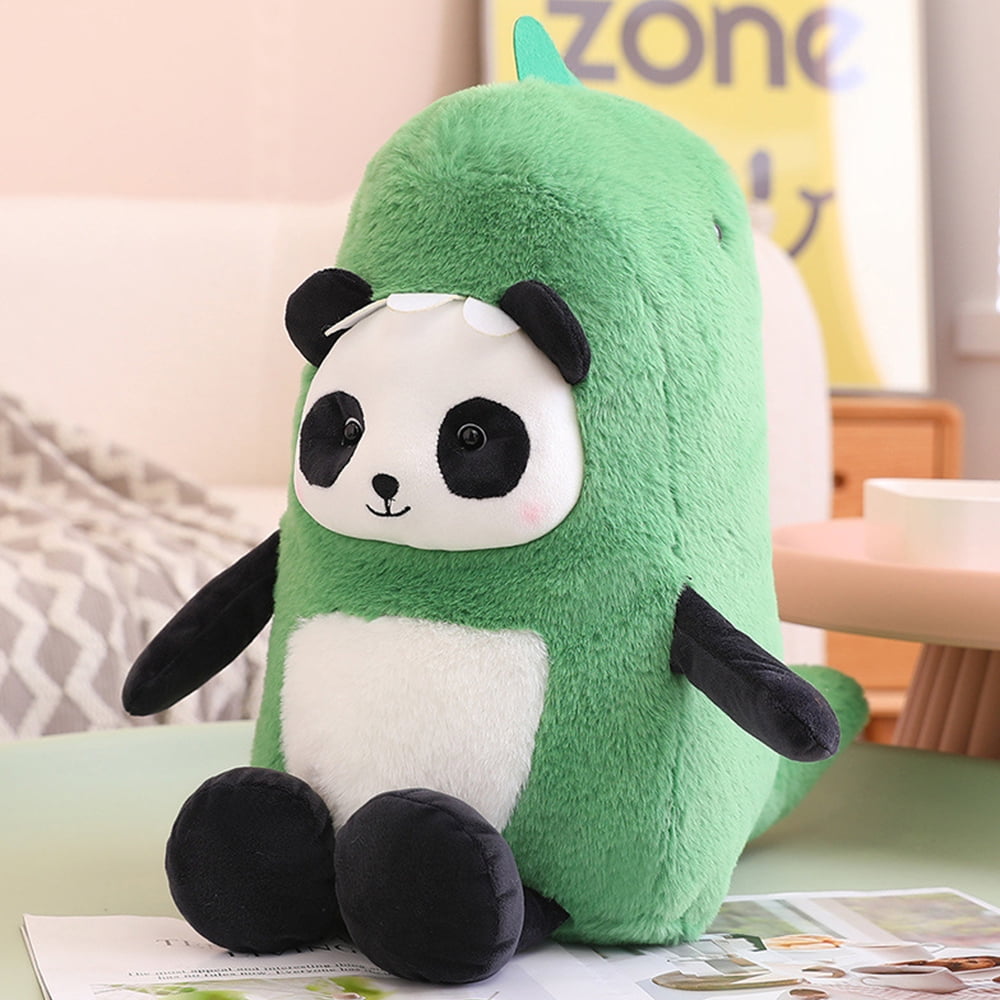 17.7inch 45cm Cute Panda Dinosaur Plush Stuffed Animal Panda Plushies ...