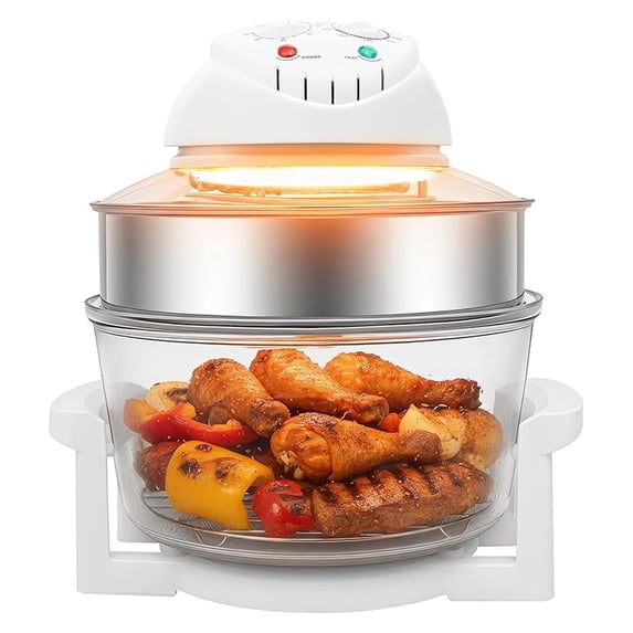 17.96Qt Extra Large Glass Turbo Air Fryer, 360° Viewable Airy Fryer ...