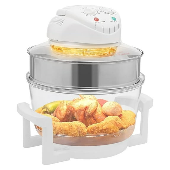 17.96Qt Large Glass Air Fryer 360° Viewable Airy Fryer with Expansion ...