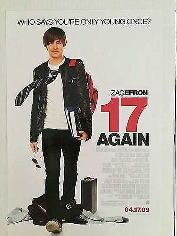 17 AGAIN - ZACH EFRON - 11.5x17 PROMO MOVIE POSTER - Walmart.com