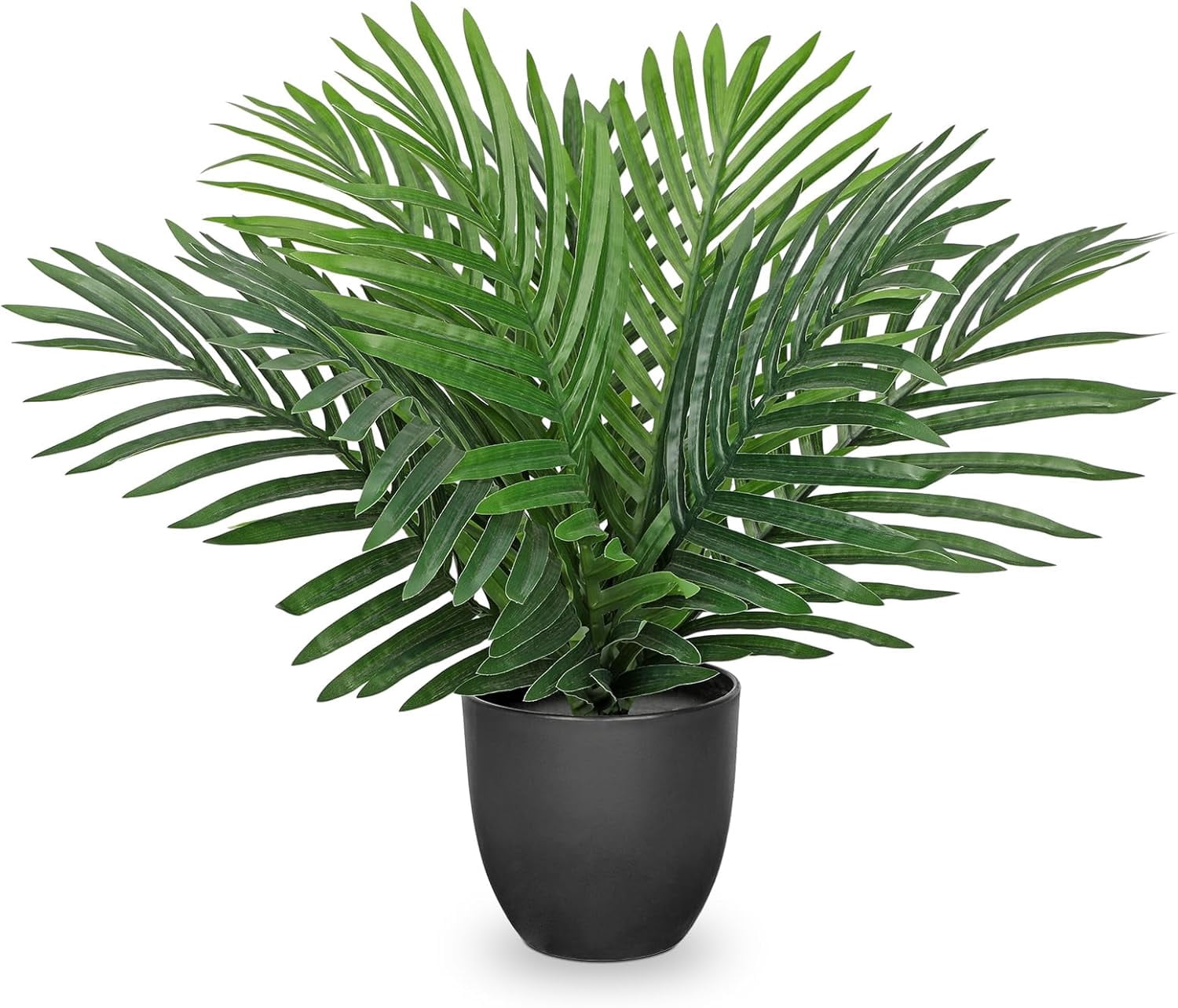 17” Artificial Palm Tree Indoor Palm Plant Faux Potted Plants Indoor ...