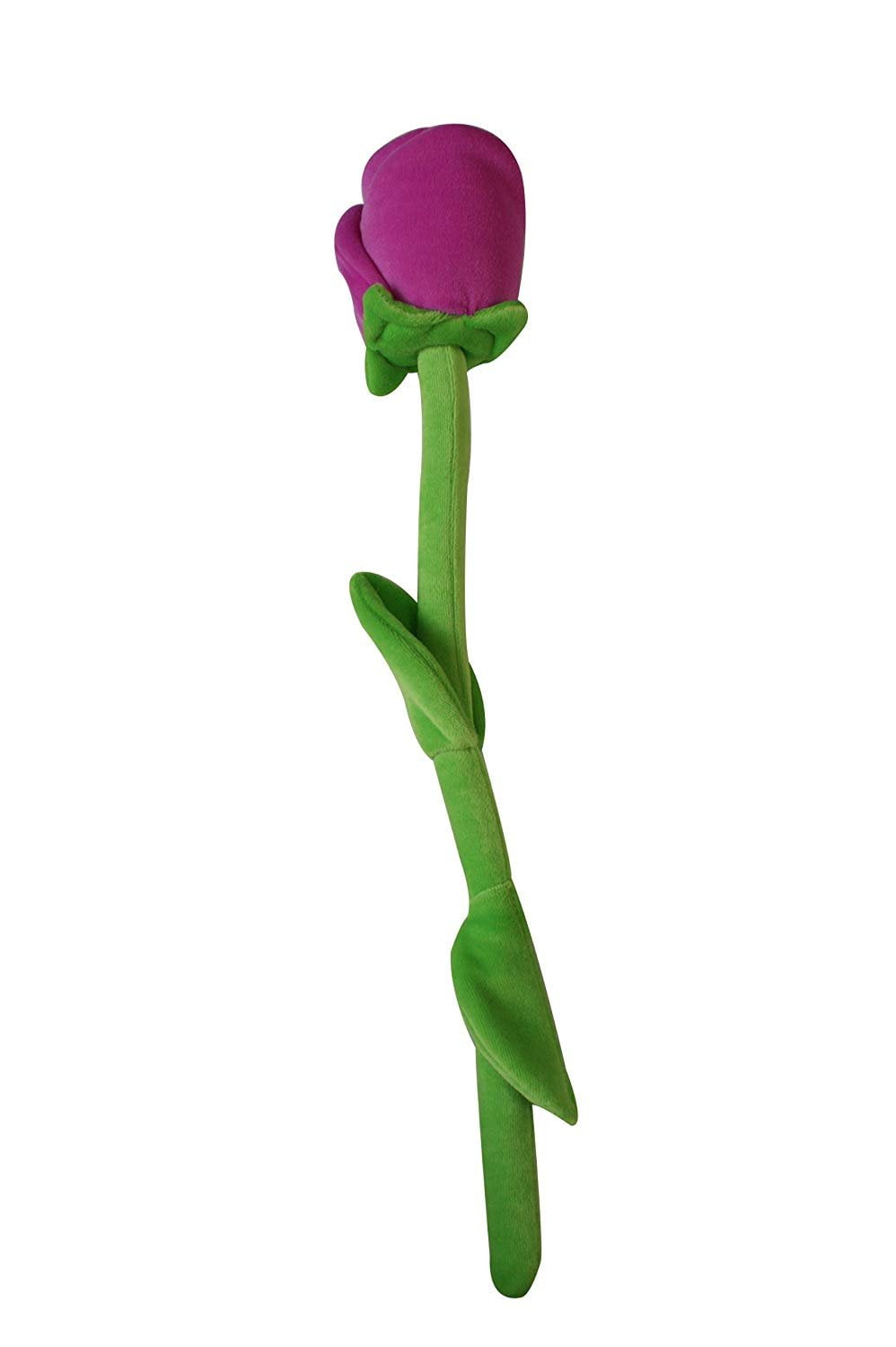 17" Bendable Stuffed Rose Plush Flower Around 42.5 cm - Purple ...