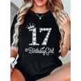 17 BirthdayGirl 17 Years Old Happy 17th Birthday Girl T-Shirt - Walmart.com