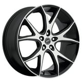 17" Black With Diamond Cut Face Recluse 419 Wheel by Ultra Wheel 419 ...