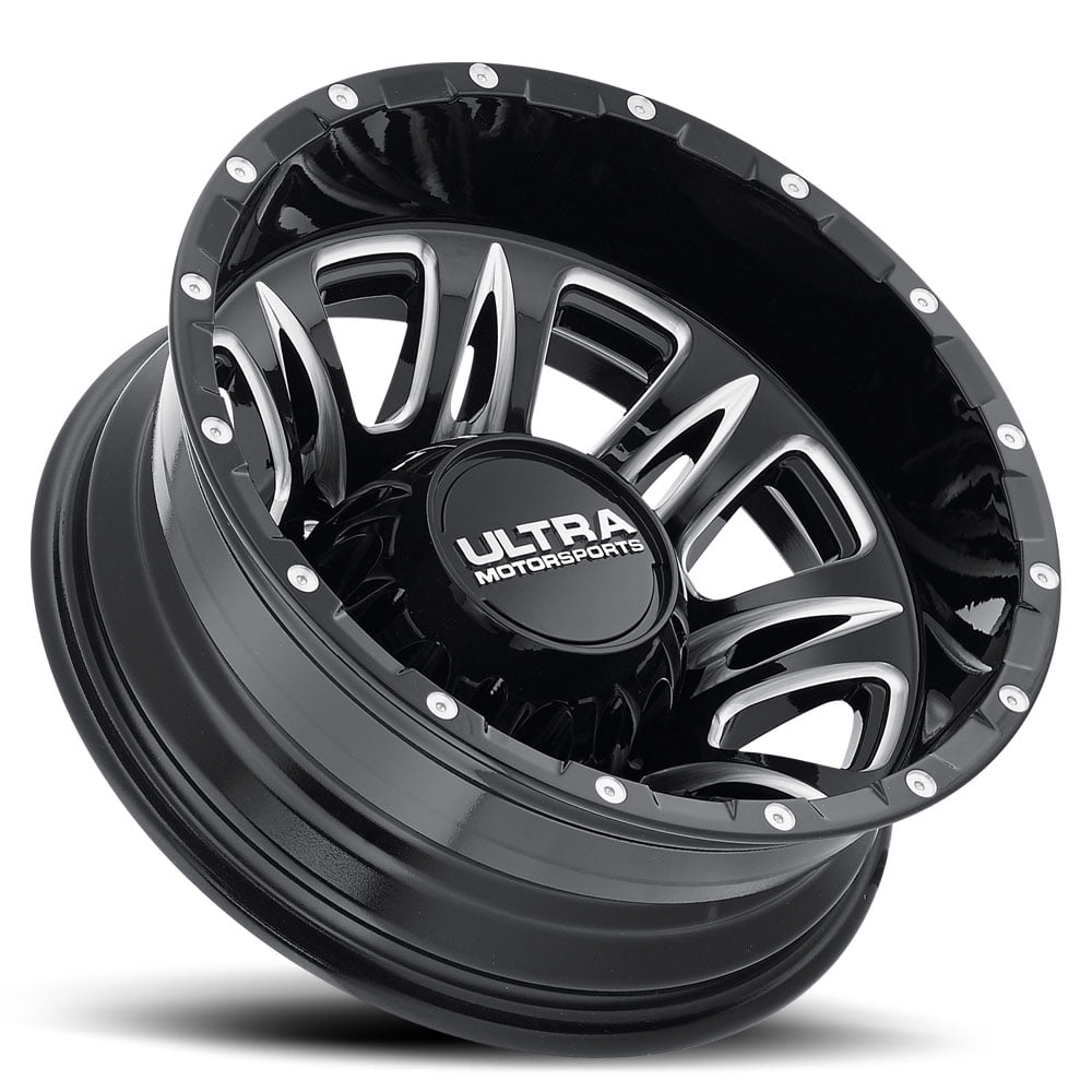 17" Black With Natural Accents Predator Dually 049 Wheel by Ultra Wheel ...