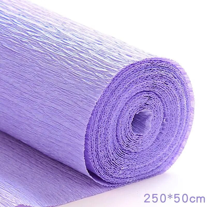 17 Colors 250x50cm Colored Crepe Paper Roll Origami Crinkled Crepe ...