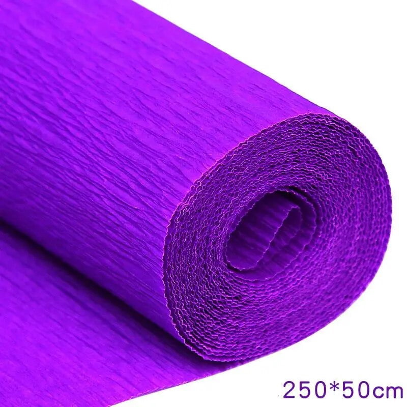 17 Colors 250x50cm Colored Crepe Paper Roll Origami Crinkled Crepe ...