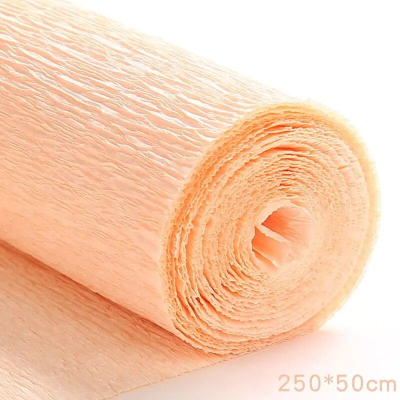 17 Colors 250x50cm Colored Crepe Paper Roll Origami Crinkled Crepe ...