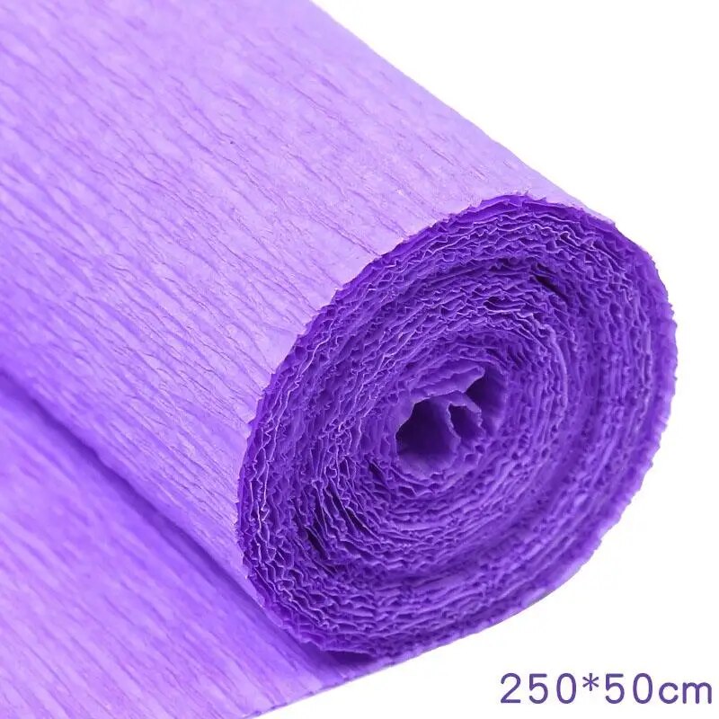 17 Colors 250x50cm Colored Crepe Paper Roll Origami Crinkled Crepe ...