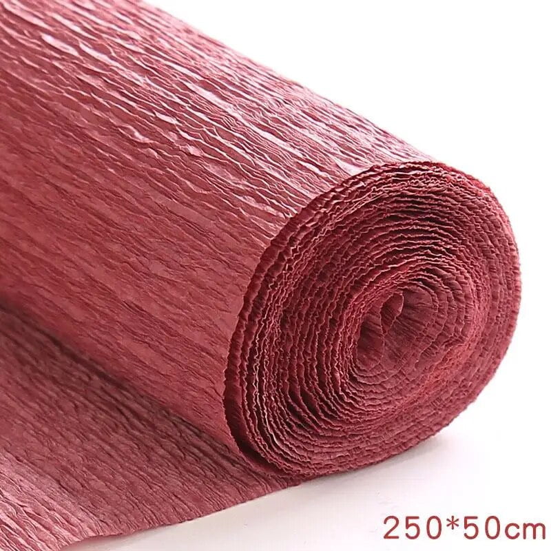 17 Colors 250x50cm Colored Crepe Paper Roll Origami Crinkled Crepe ...