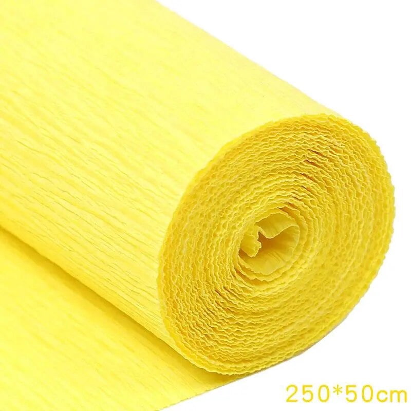 17 Colors 250x50cm Colored Crepe Paper Roll Origami Crinkled Crepe ...