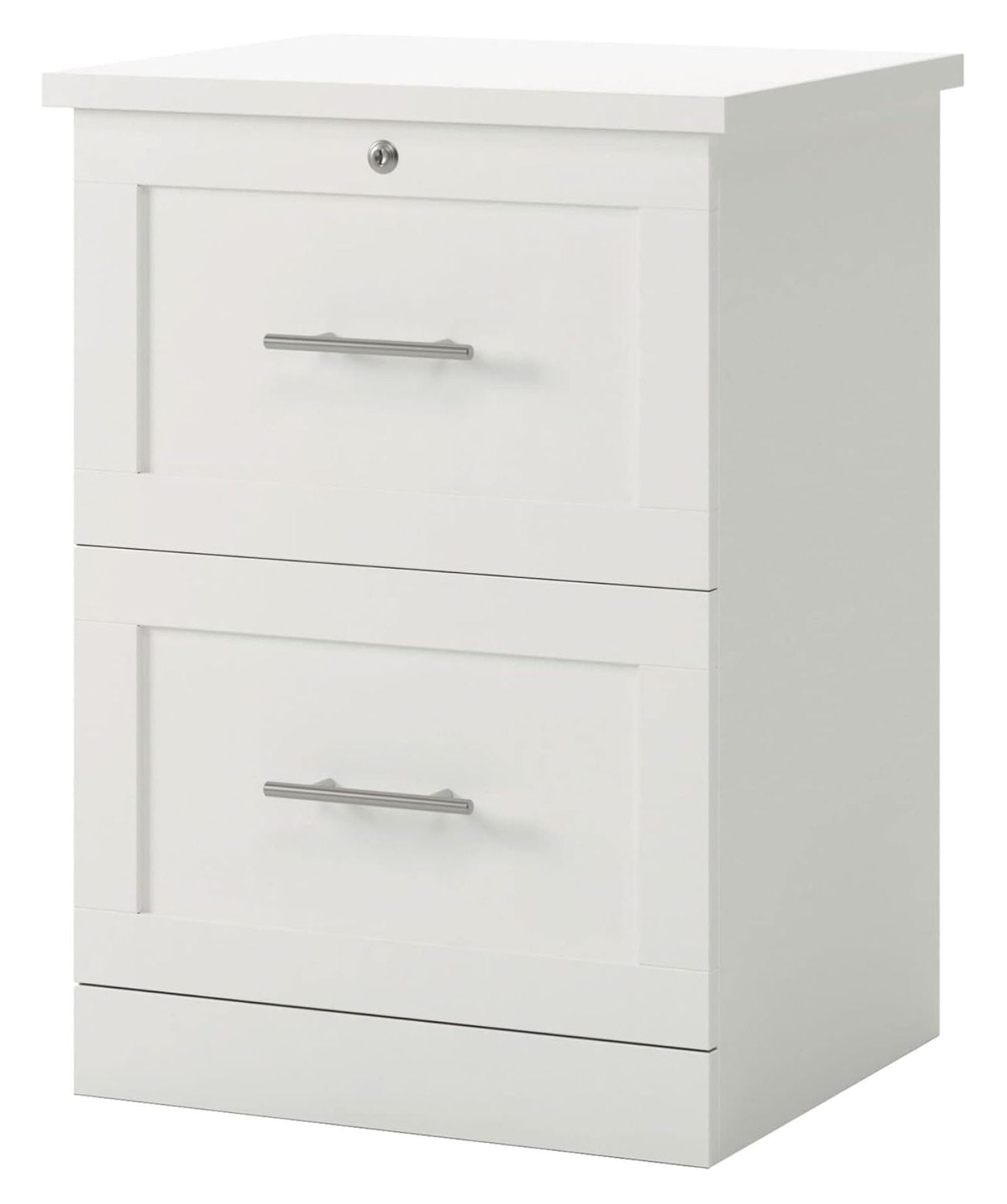 17"D Vertical 2-Drawer File Cabinet, White - Walmart.com