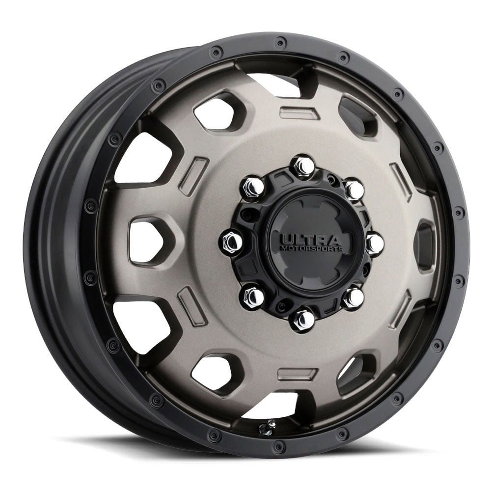 17" Dark Bronze With Black Lip Warlock Dually 017 Wheel by Ultra Wheel ...