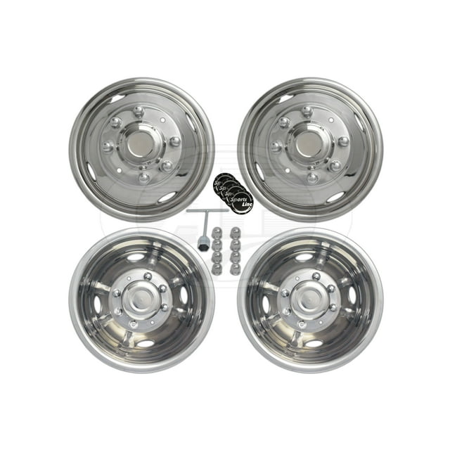 17” Ford 350 05~17 Stainless Steel Wheel Simulator Dually rim liner ...