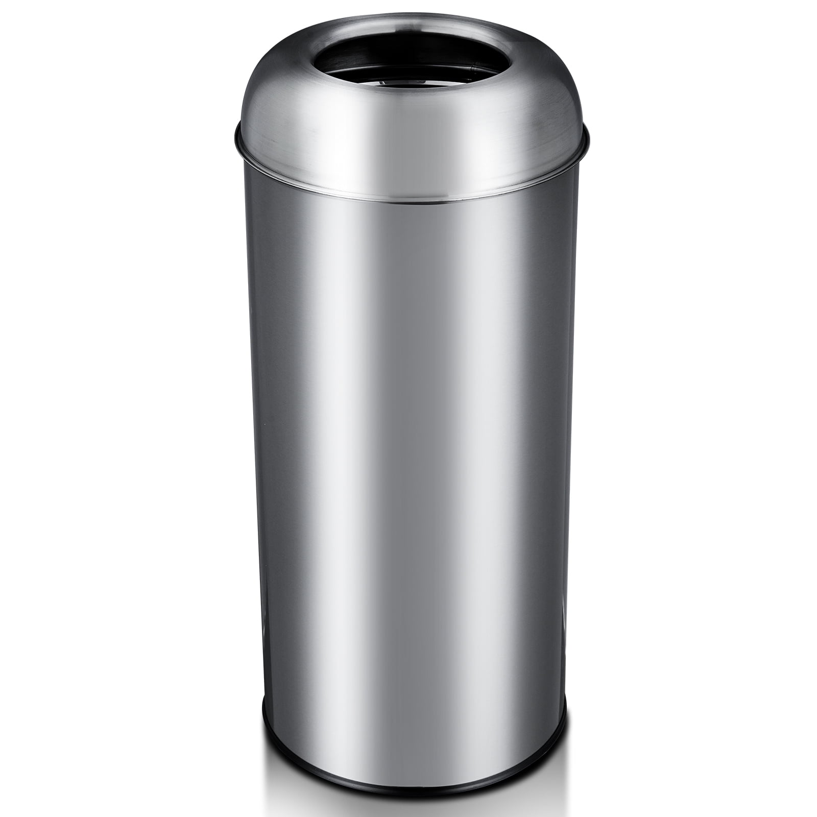 17 Gal / 65L Open Top Trash Can Commercial Grade Heavy Duty Tall ...