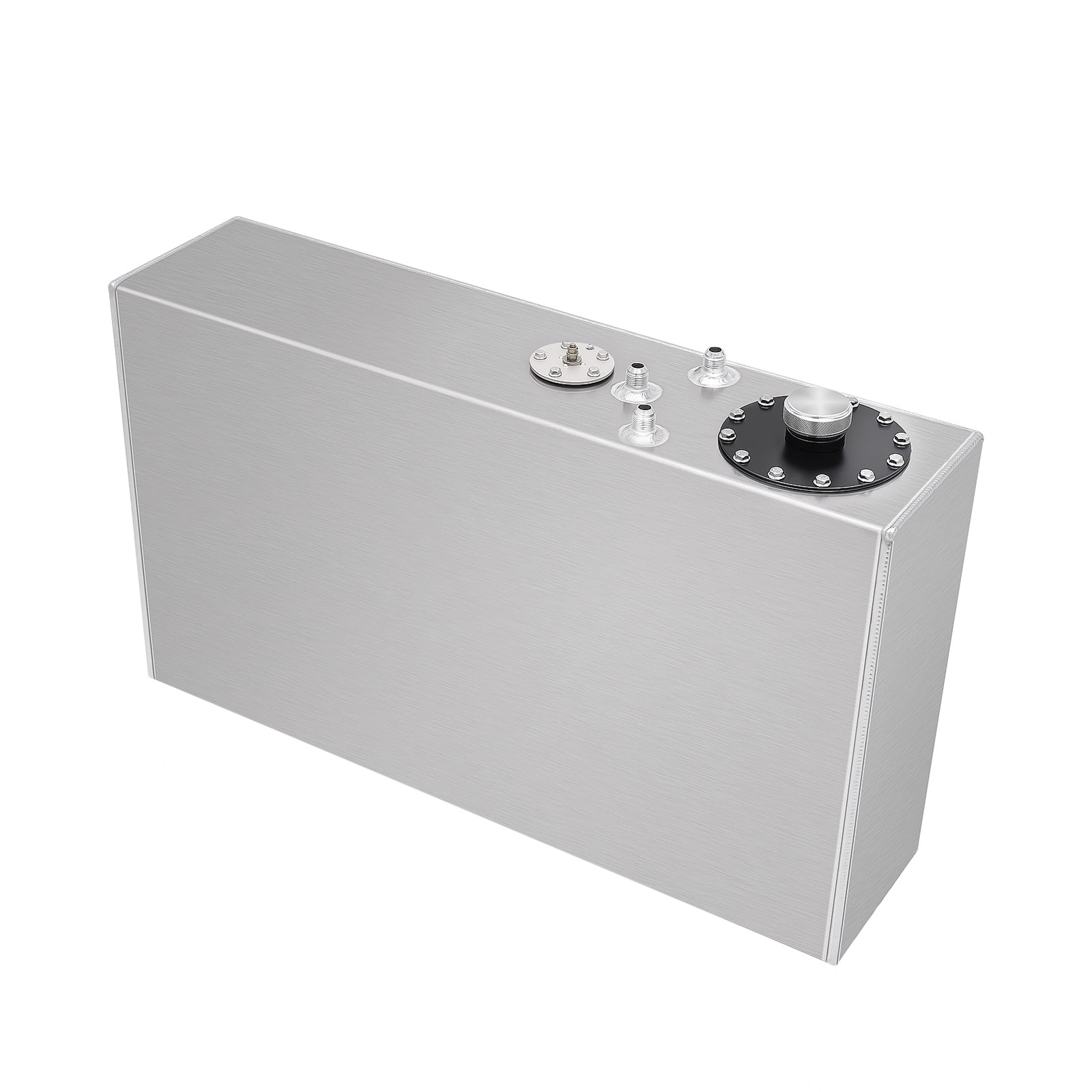 17 Gallon 64L Top Feed Fuel Cell Gas Tank Aluminum Polished Racing ...