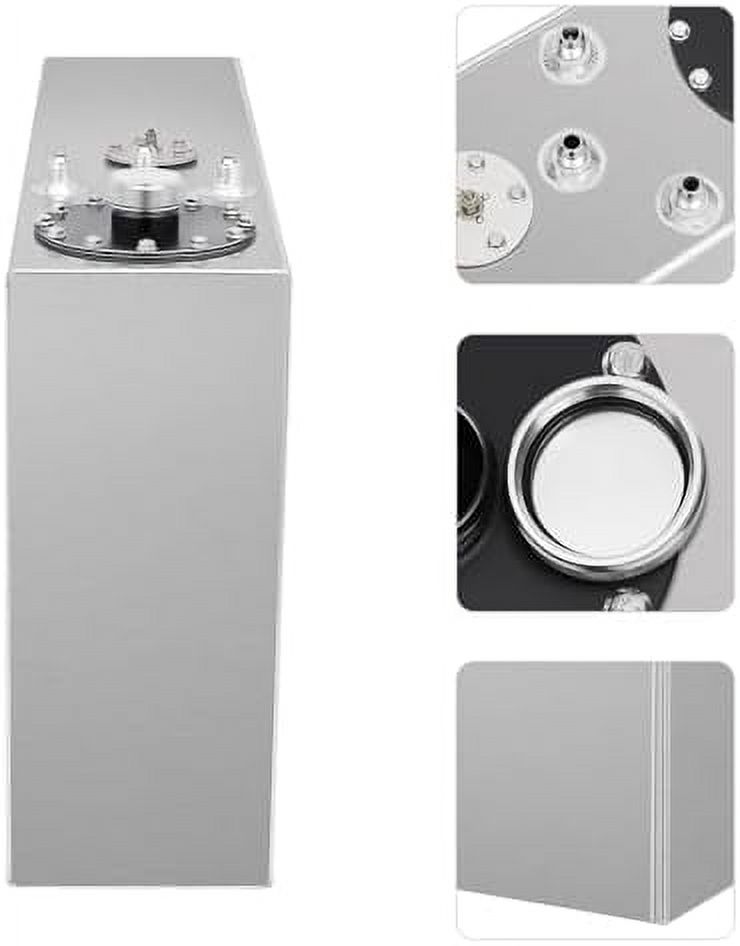 17 Gallon 65L Fuel Cell Tank Aluminum, Top-Feed Fuel Cell Gas Tank ...