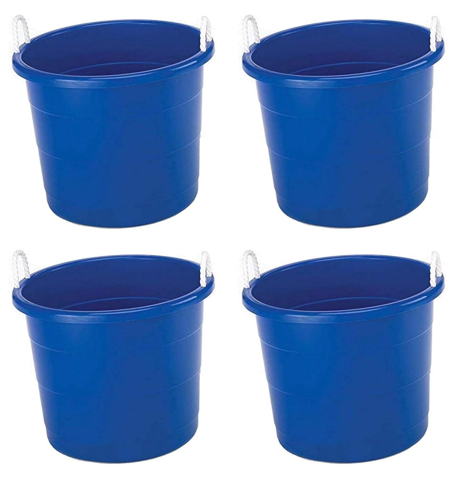 17-Gallon Plastic Multipurpose Utility Storage Bucket Tub with Strong ...