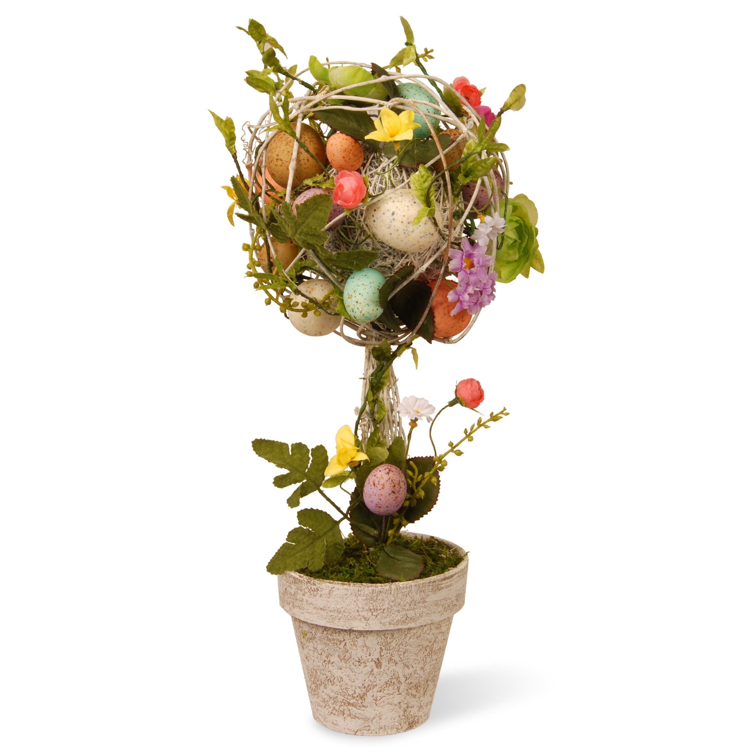 17" Garden Accents Easter Egg Topiary - Walmart.com
