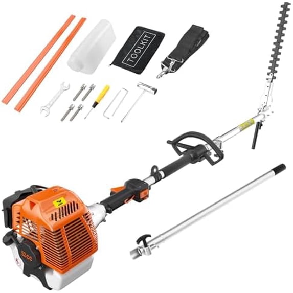 17'' Gas Hedge Trimmer, 48cc 2 Cycle Gas Powered Hedge Trimmer Brush ...