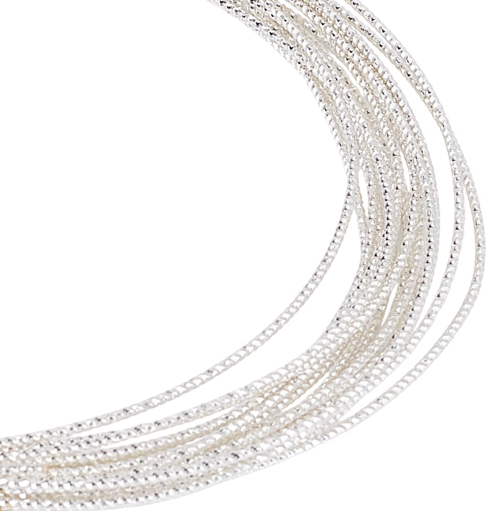 17 Gauge Twist Jewelry Wire 16Ft Silver Plated Copper Wire Textured ...