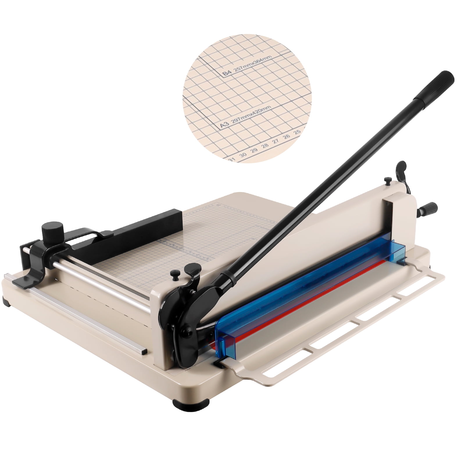 17" Guillotine A3 Paper Cutter, Adjustable Paper Clamps, Toolbox Rotary ...