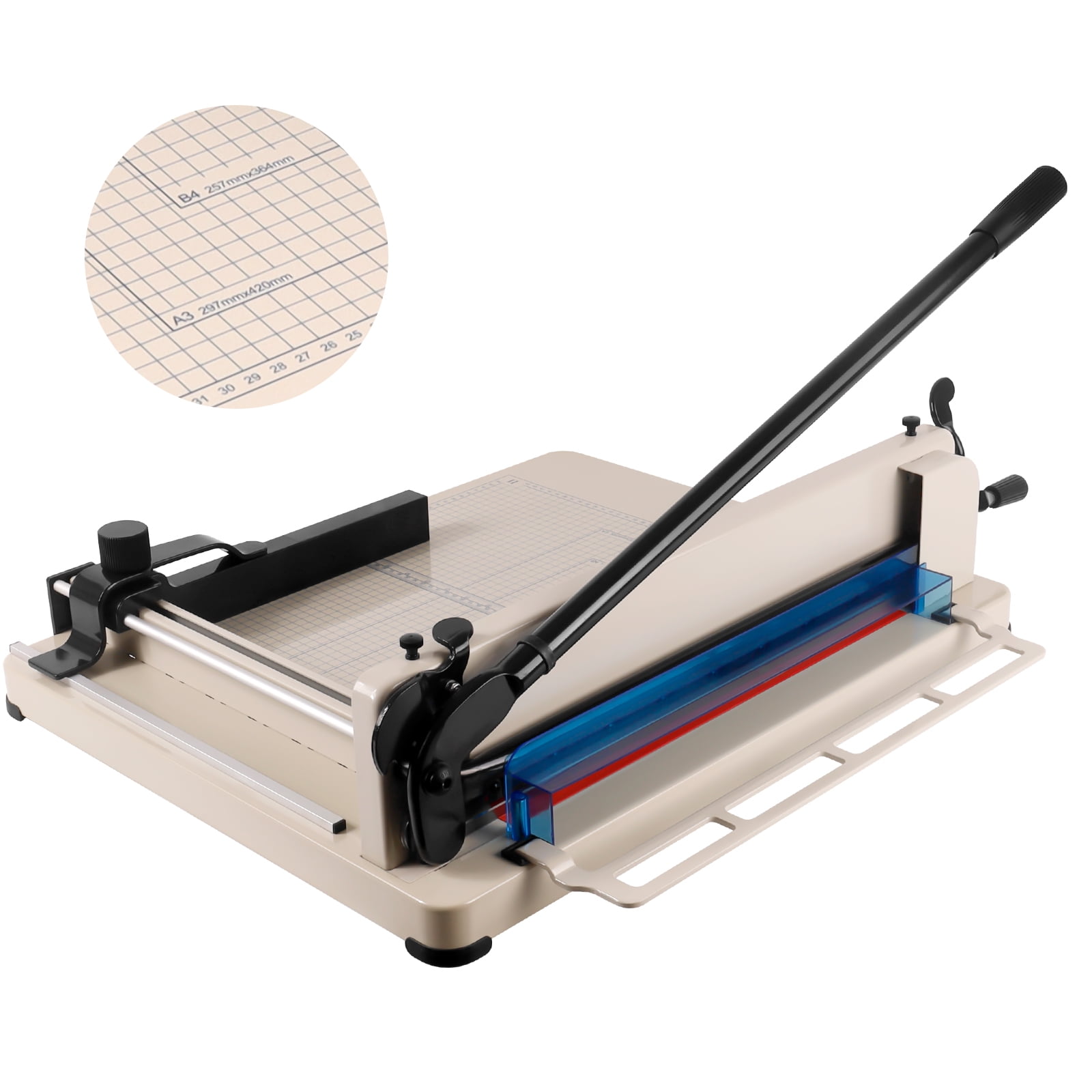 17" Guillotine A3 Paper Cutter, Solid Steel Construction, 400 Sheet ...