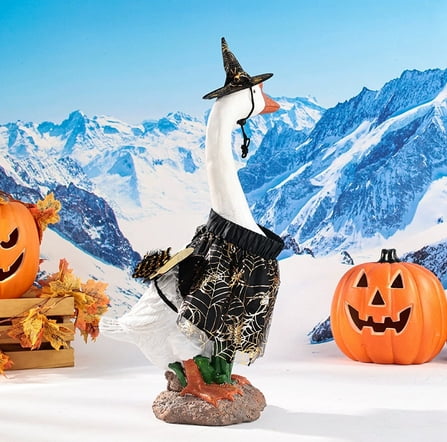 17" Halloween Spider Porch Goose Outfits Decorations, Funny Goose ...