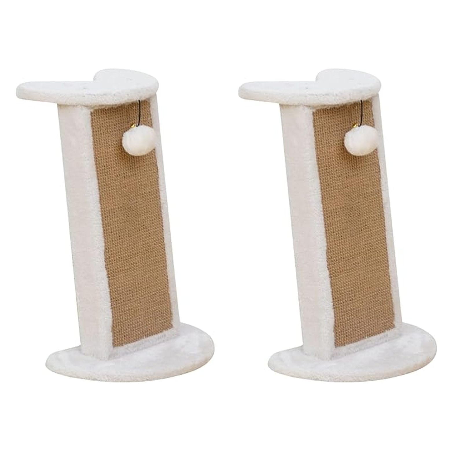 17" High Sofa Corner Protector with Built-in Sisal Cat Scratcher ...
