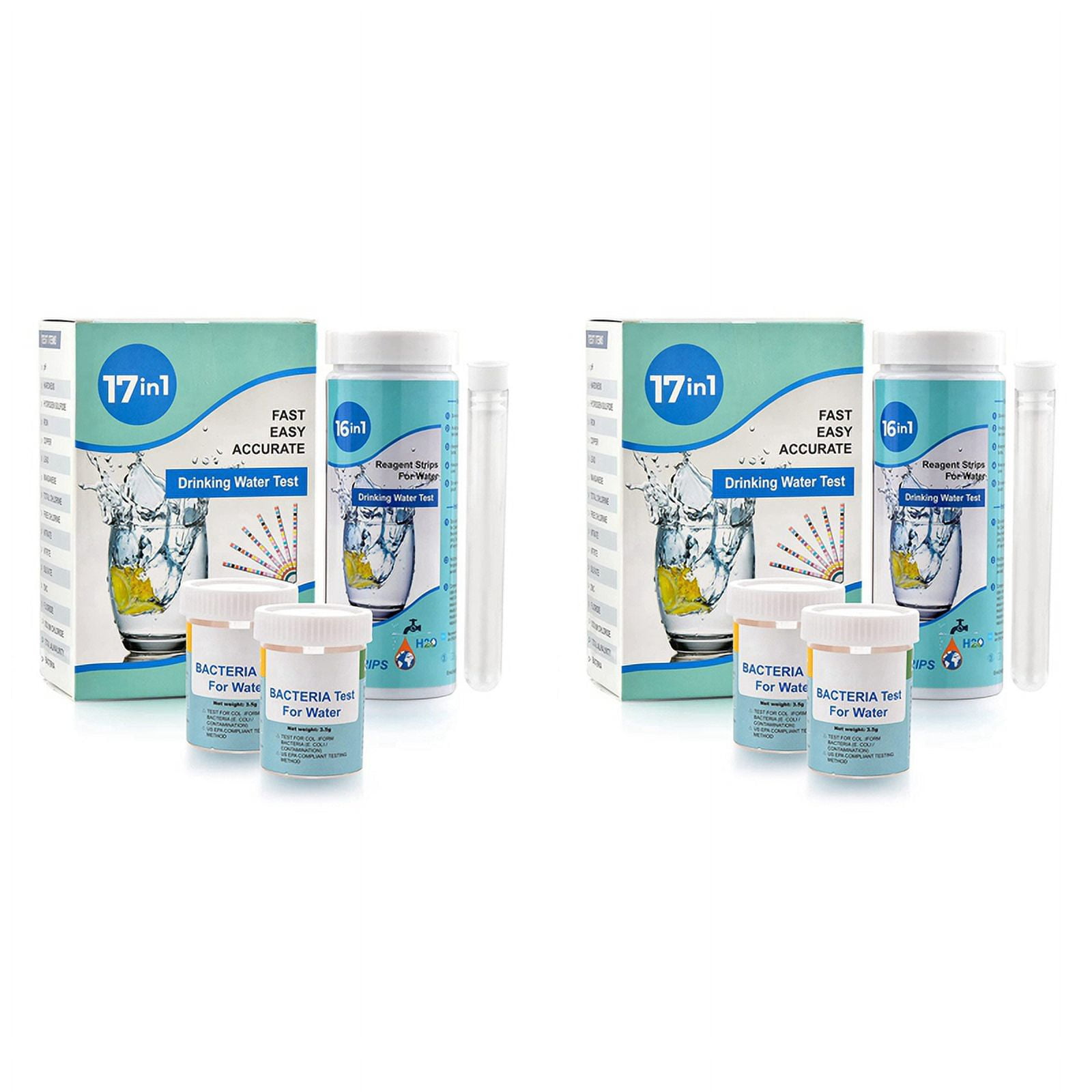 NEW 17-In-1 Complete Water Test Kit for Home,200 Strips + 4 Testing ...