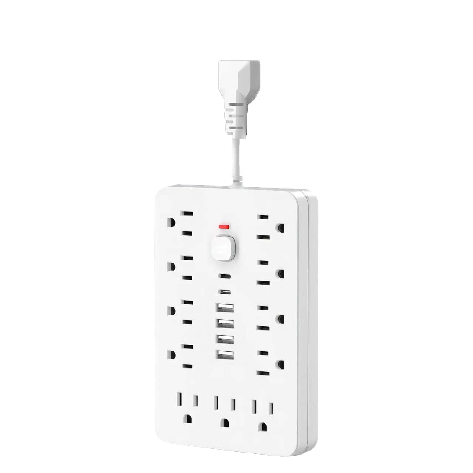 17 In 1 Surge Protector Power Strip With USB Ports Compact Space Saving ...