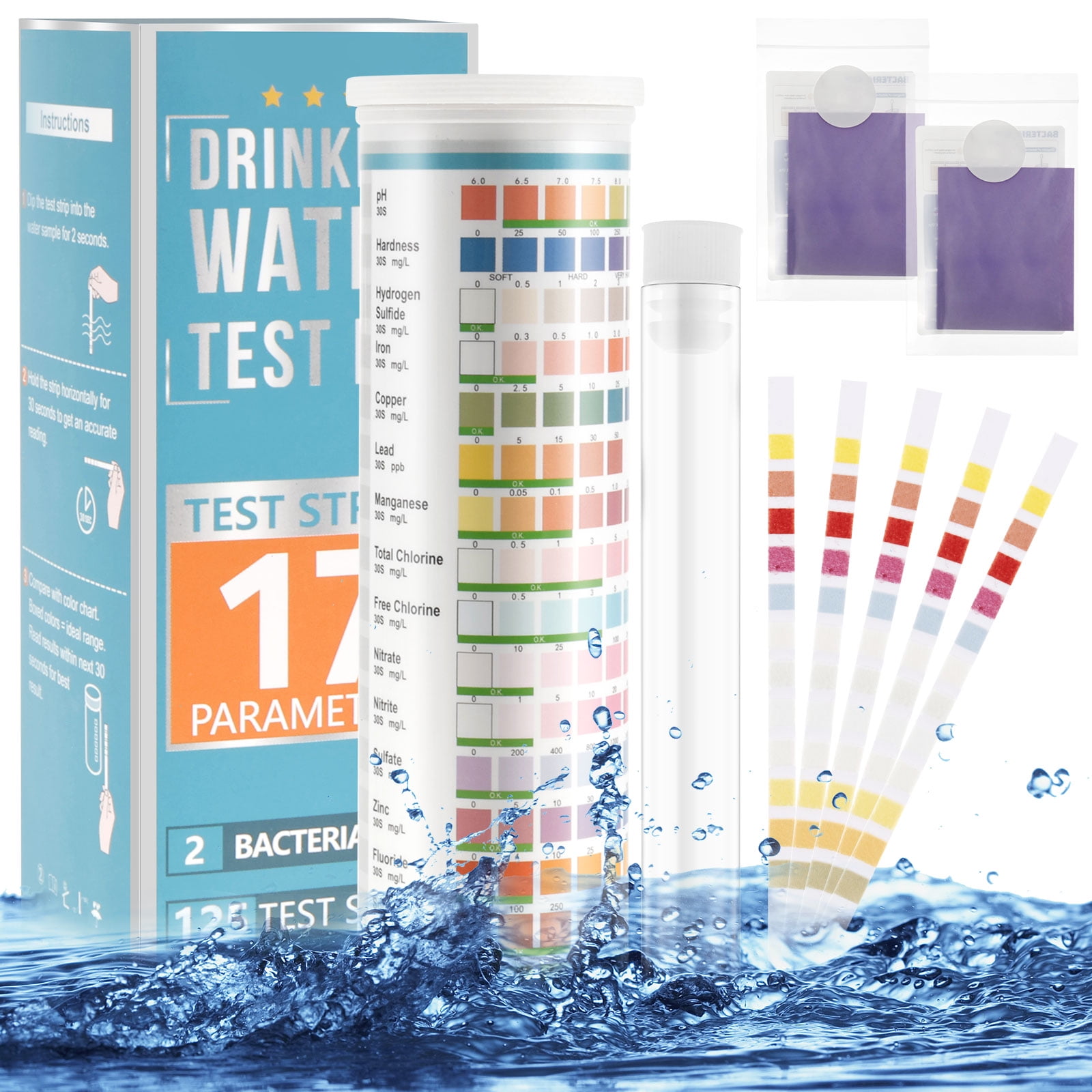 17 In 1 Water Testing Kits for Drinking Water Easy Drinking Water Test ...