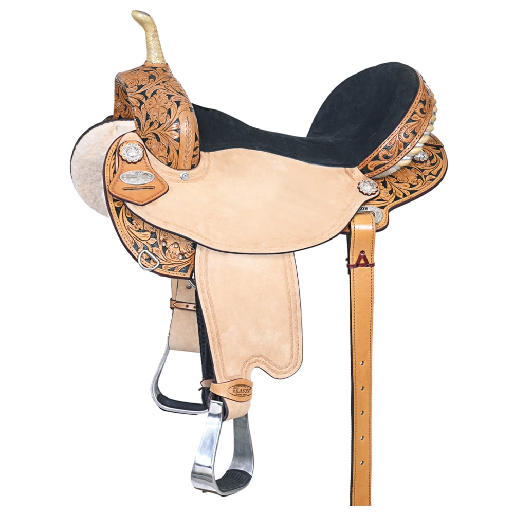 17 In Flex Tree Western Horse Saddle American Leather Trail Barrel ...