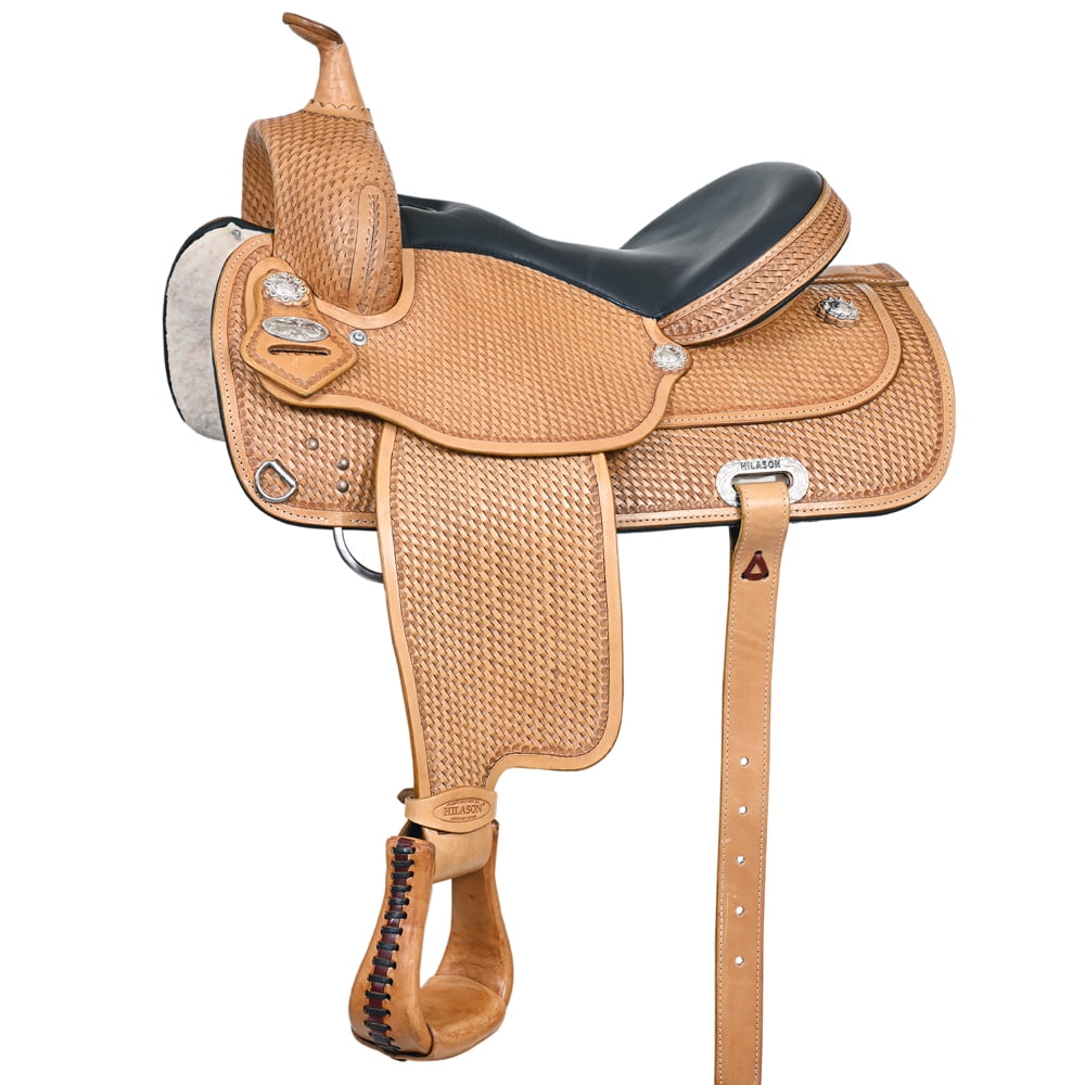 17 In Hilason Western Draft Horse Trail PleasureAmerican Leather Saddle ...